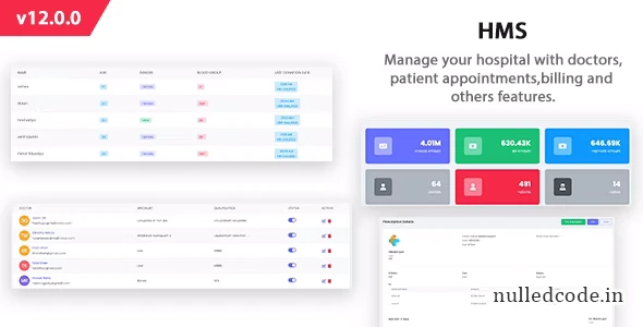 HMS - Laravel Hospital Management System - Appointment Booking v12.0.0 » nulled#code / free ...