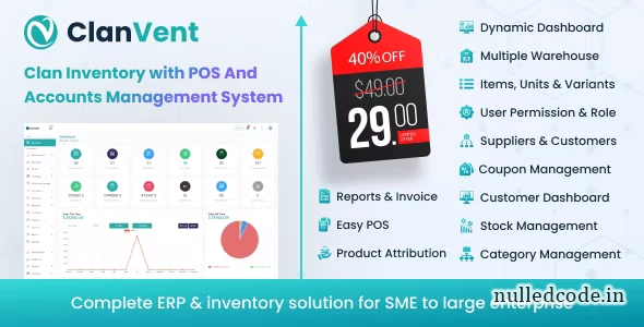ClanVent v3.3 - Inventory with POS and Accounts Management System » nulled#code / free scripts ...